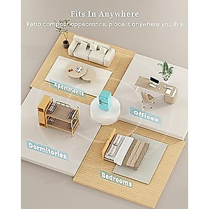 Bodare Retro Mini Fridge with Freezer: 3.2 Cu.Ft Mini Refrigerator with 2 Doors - Small Refrigerator Energy-Saving Compact Refrigerator - Small Fridge for Bedroom Dorm (Blue)