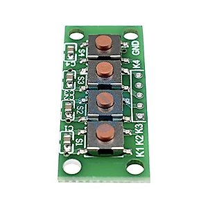5Pin 1x4 4 Keys Button Keypad Keyboard Breadboard Module for Arduino DIY KIT Universal for Curriculum Graduation and Experiment