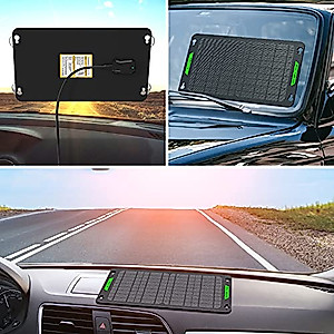 Sun Energise 10W 12V Solar Car Battery Charger, Waterproof 10 Watt 12 Volt Solar Trickle Charger & Maintainer Built-in MPPT Charge Controller for Car Boat Trailer Marine RV Motorcycle