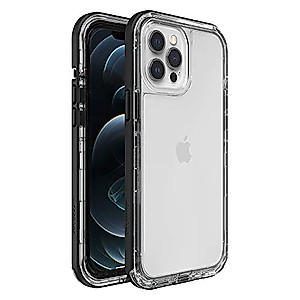 LifeProof Next Series Case for iPhone 12 Pro Max - Black Crystal (Clear/Black)