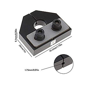 3D Printing 1.75mm PLA Filament Consumables Welder Connector Aluminum Block for Most 3D Printer Replacement Part with Wrench