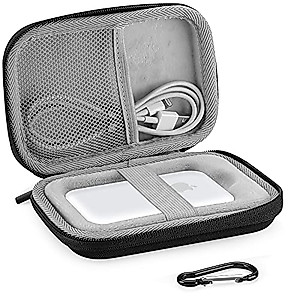 ProCase Shockproof Carrying Case Compatible with MagSafe Battery Pack, Hard EVA Travel Protective Storage Case for MagSafe Battery Pack with D Buckle -Black