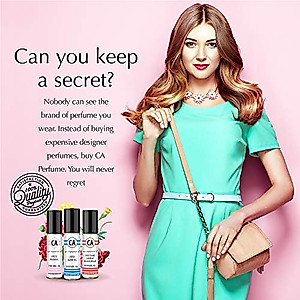 CA Perfume 2020 Most Attractive Women Set Impression of (Love in White + Bombself + Chancellor Tendre + Adore You+ Mon Parisian) Fragrance Body Oils Travel Size Roll-On (0.3 Fl Oz/10 ml) x5