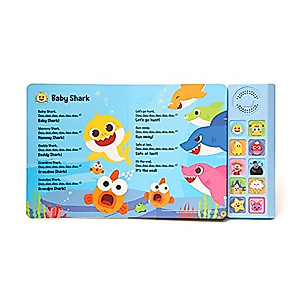 Baby Shark Nursery Rhymes 10 Button Sound Book| Learning & Education Toys | Interactive Baby Books for Toddlers 1-3 | Gifts for Boys & Girls