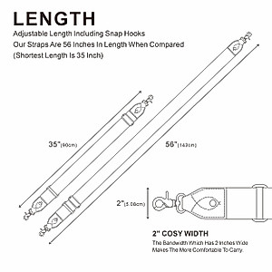 Nefelibata Purse Strap, 2" Crazy Horse Leather End Shoulder Strap Adjustable Replacement,Retro Jacquard Embroidery Multi-pattern Crossbody Bag Straps for Handbag,Crossbody Bags(Brown flower)