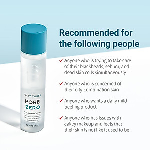 [Be The Skin] BHA+ Pore Zero Toner 5.07 fl oz / 150 ml | Facial Toner for Pore Care and Acne Skin with moisturizing Properties | for Acne-Prone and Oily Skin