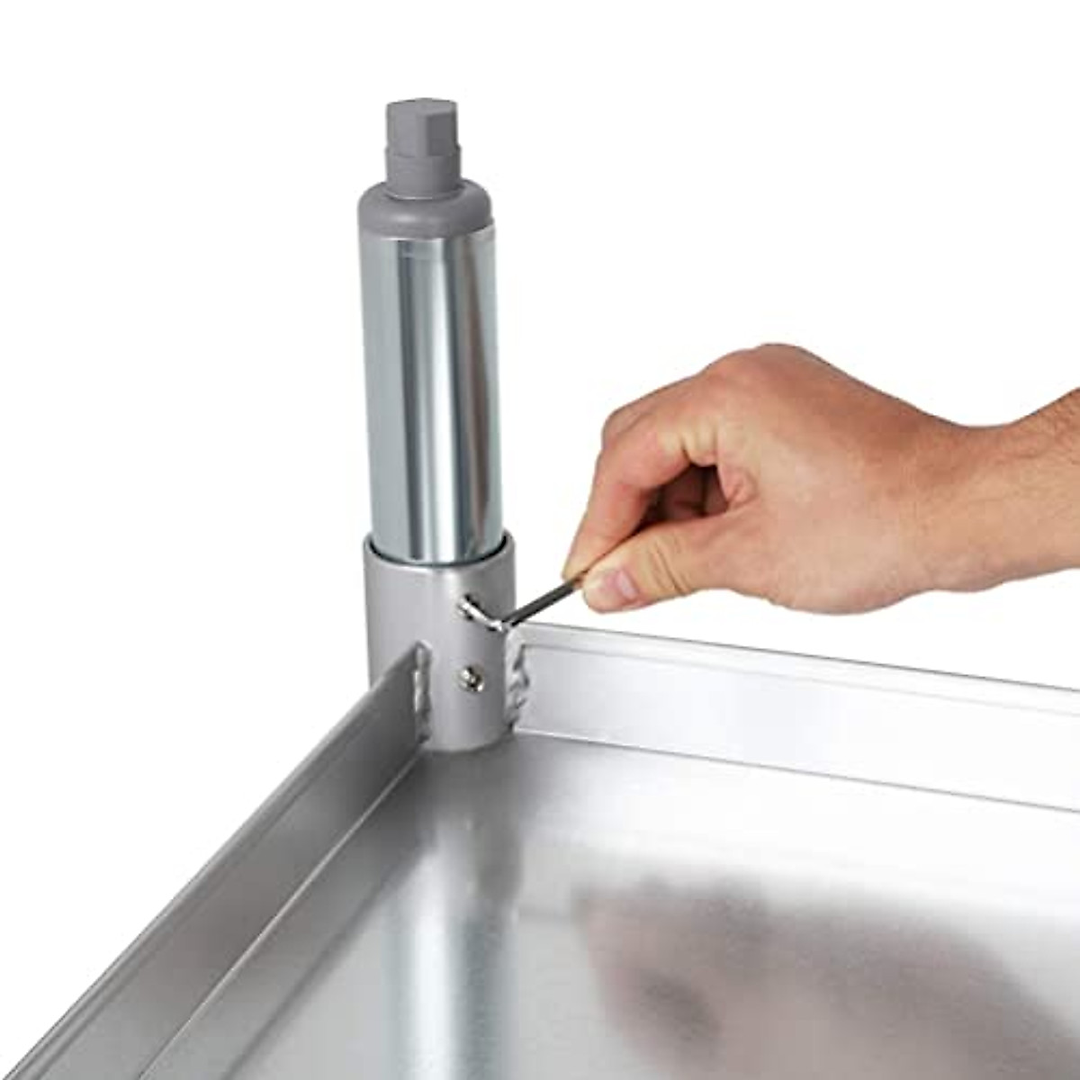 24 x 30 in Stainless Steel Prep Work Table Kitchen Restaurant NSF Food Table with Undershelf Durable 2 Layers Adjustable Sturdy Corrosion Rust Resistance for Home Business Garage Warehouse Restaurant