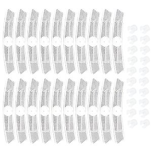 Veemoon 20pcs Bicycle Reflector Reflective Signs Night Cycling Reflectors Bike Reflectors for Night Riding Compact Wheel Reflectors Spoke Lights Car White Plastic Replaceable Bumper Strip