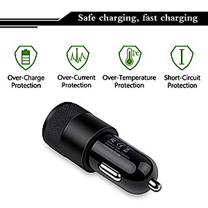 USB C Fast Car Charger,30W 3.0 PD Type C Car Adapter 2 Port USB C Car Plug Compatible for iPhone 14/13/12 Pro Max/11 Pro Max/SE/X/XR/8/7/6 Plus,Samsung Galaxy S23 S22 S21 S20 S10 Plus,Google Pixel 7 6