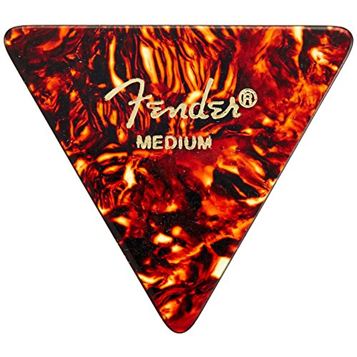 Fender Classic Celluloid Guitar Picks 355 Shape, Tortoise Shell, Medium, 12-Pack