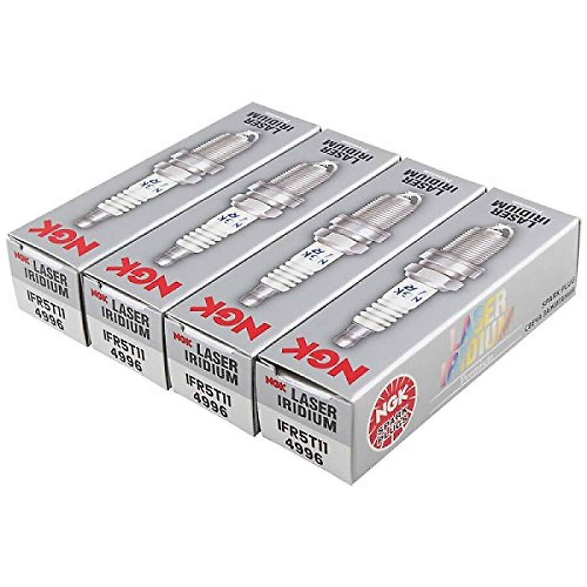 NGK Spark Plug 4996 IFR5T11 Pack of 4