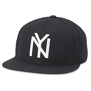 AMERICAN NEEDLE Archive 400 Series New York Black Yankees Negro League Vintage Baseball Snapback Hat (21006A-NBY-BLK)