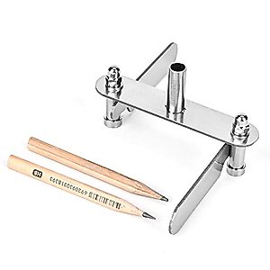 Hilitand Centering Gauge, Stainless Steel Center Alignment Line Woodworking Tools Pencil for Woodworking Marking(0~60mm)