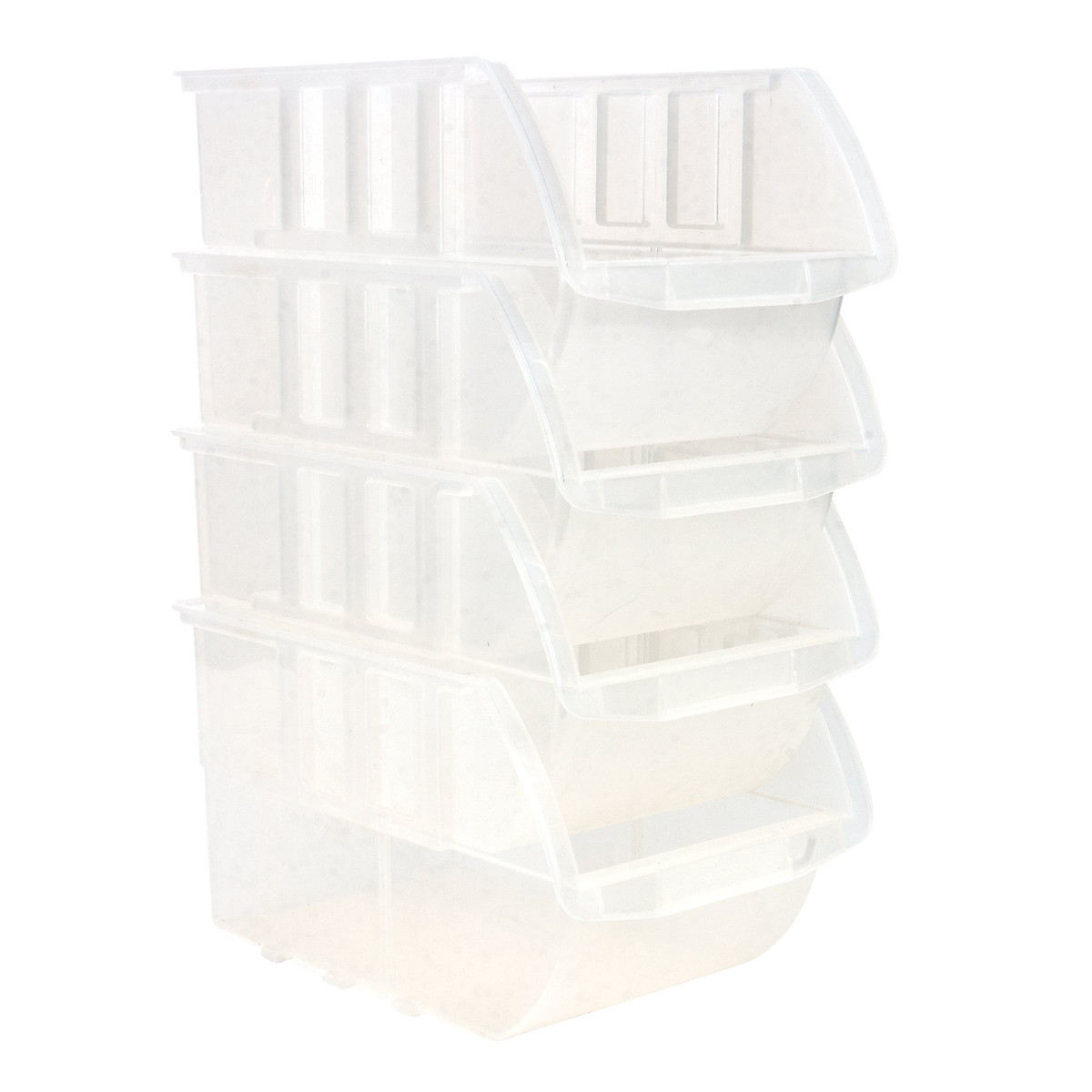 Performance Tool W5174 Clear Plastic Multipurpose Parts Bin for Toys/Parts/Legos/Sewing & More (Large Stacking)