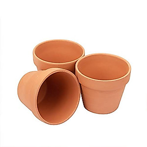 BLQH [26 Pack] 4" Planter Nursery Pots Clay Pots Terracotta Pot Clay Ceramic Pottery Planter Cactus Flower Pots Succulent Nursery Pots Garden Terra Cotta Pots with Drainage Hole (26)