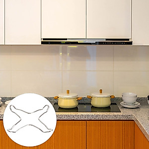 Stove Cooking Rack Kitchen Rack Stainless Steel Saucepan Stove Ring for Wok Kitchen Steam Rack Anti-scalding Wok Rack Stove Pan Stand Milk Pot Grate Burner Grate Cast Boiler Gas