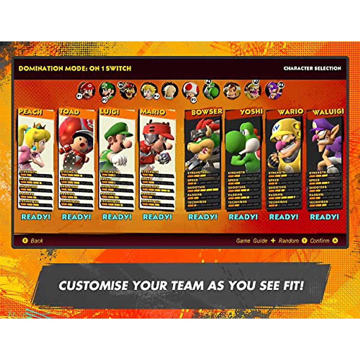 Nintendo Switch: Mario Strikers: Battle League Football - Region Free