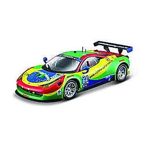 Bburago B18-36305 1:43 Ferrari Racing 458 Italia GT3 2015, Green #64