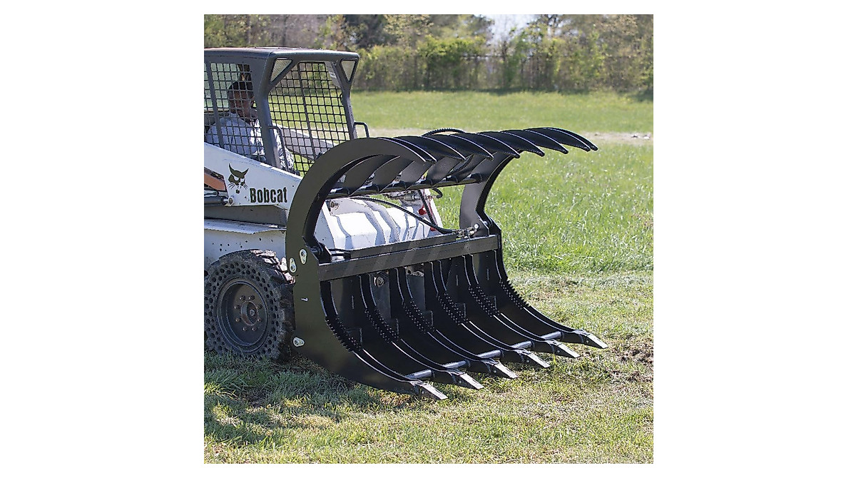 Titan 72" Extreme Root Grapple Rake - Heavy Duty Attachment