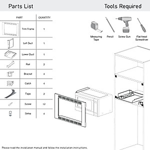 Panasonic NN-TK621SS 27-inch Trim Kit for 1.2 cu ft Microwave Ovens, 1.2cft, Stainless Steel