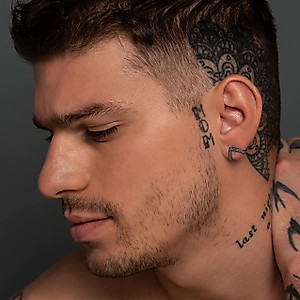 Handmade stud earrings Black sterling silver men's earring studs unusual unique for men earrings men jewelry for him boyfriend male earrings