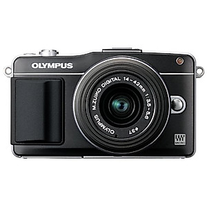 Olympus E-PM2 16MP Mirrorless Digital Camera with 14-42mm and 40-150mm Two Lens Kit (Old Model)