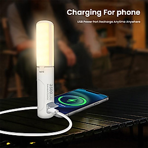 Rechargeable Camping Light, 750 Lumens 3500mAh Portable LED Camping Lantern for Fishing/Camping/Hiking/Emergency Kits.3 Lighting Modes.