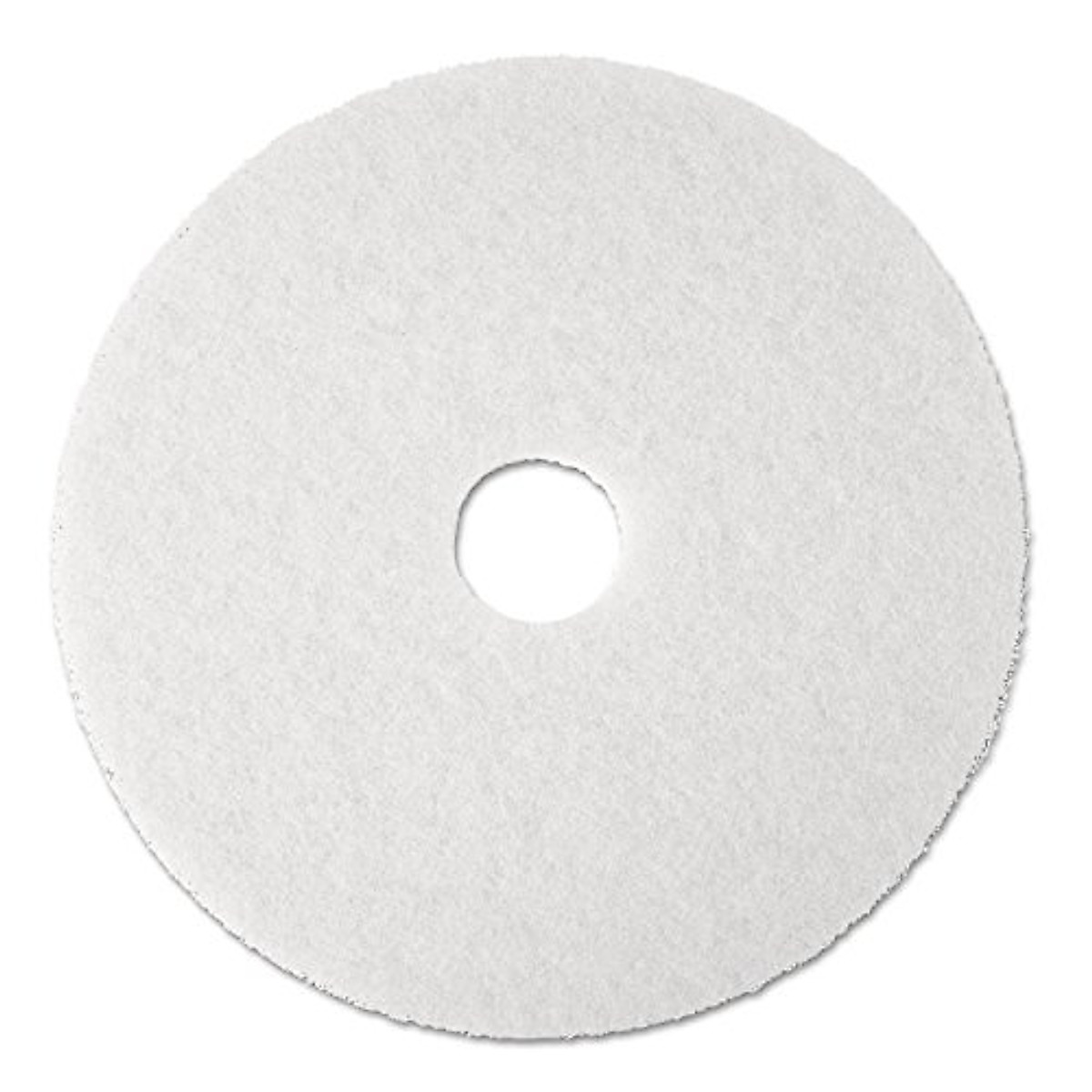 3M 08483 Super Polish Floor Pad 4100, 19" Diameter, White, 5/Carton