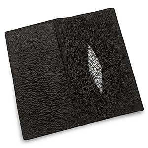 Yoder Leather Company Stingray Checkbook Wallet (Black)