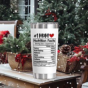 TEEZWONDER Gifts For Mom From Daughter, Son, Christmas, Mothers Day, Valentines Day, Birthday Gifts For Mom, Grandma, Mother In Law, Bonus Mom, New Mom Gifts For Women, 20 Oz Stainless Steel Tumbler