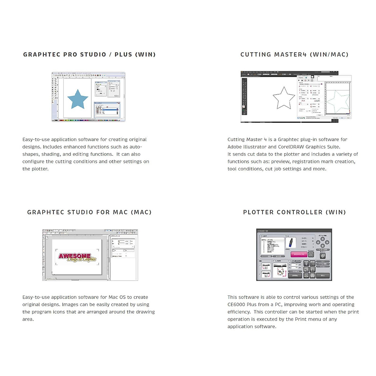 Graphtec CE7000-60 Plus - 24" Vinyl Cutter with Deluxe Software Package and 2 Year Warranty