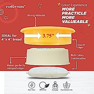 FUNUTTERS Sandwich Cutter and Sealer, 3.75'', Uncrustables Maker, Sandwich Decruster and Sealer for PB&J Crustless Sandwiches
