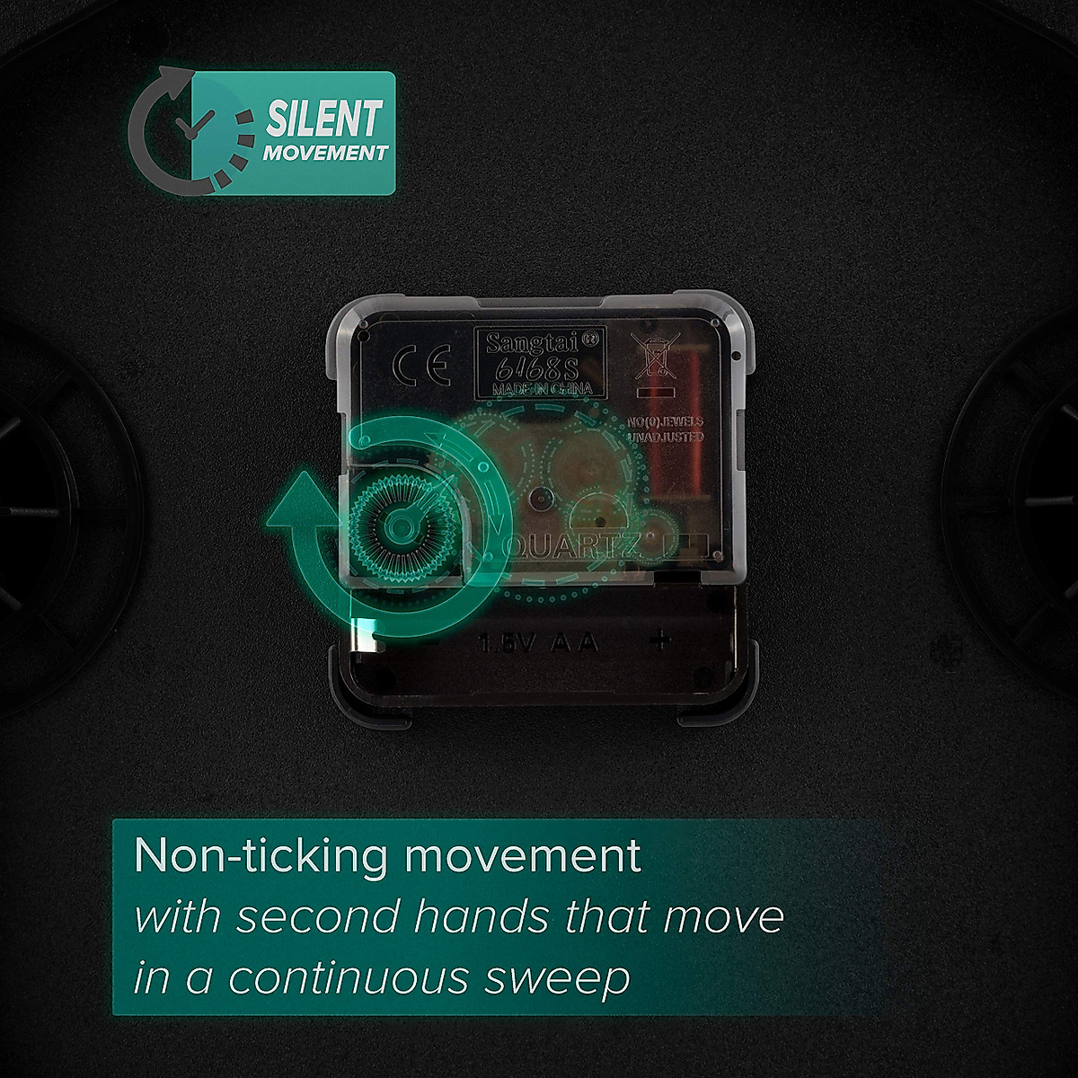 La Crosse Technology 11.5" Jett Silent Sweeping Quartz Analog Wall Clock - 404-3229