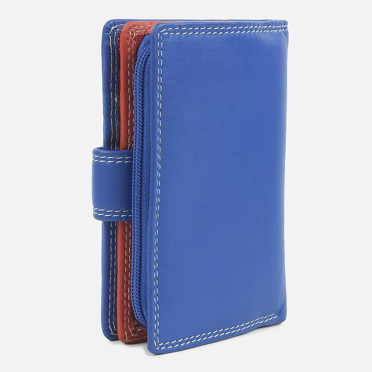 ALPHAHIDE Genuine Leather Wallet for Women - RFID Blocking Ladies Wallet - Multi Coloured Purse - Credit Card holder with Zip Coin Pocket - Gift Boxed