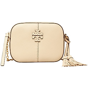 Tory Burch Women's Mcgraw Camera Bag, Brie, Off White, One Size