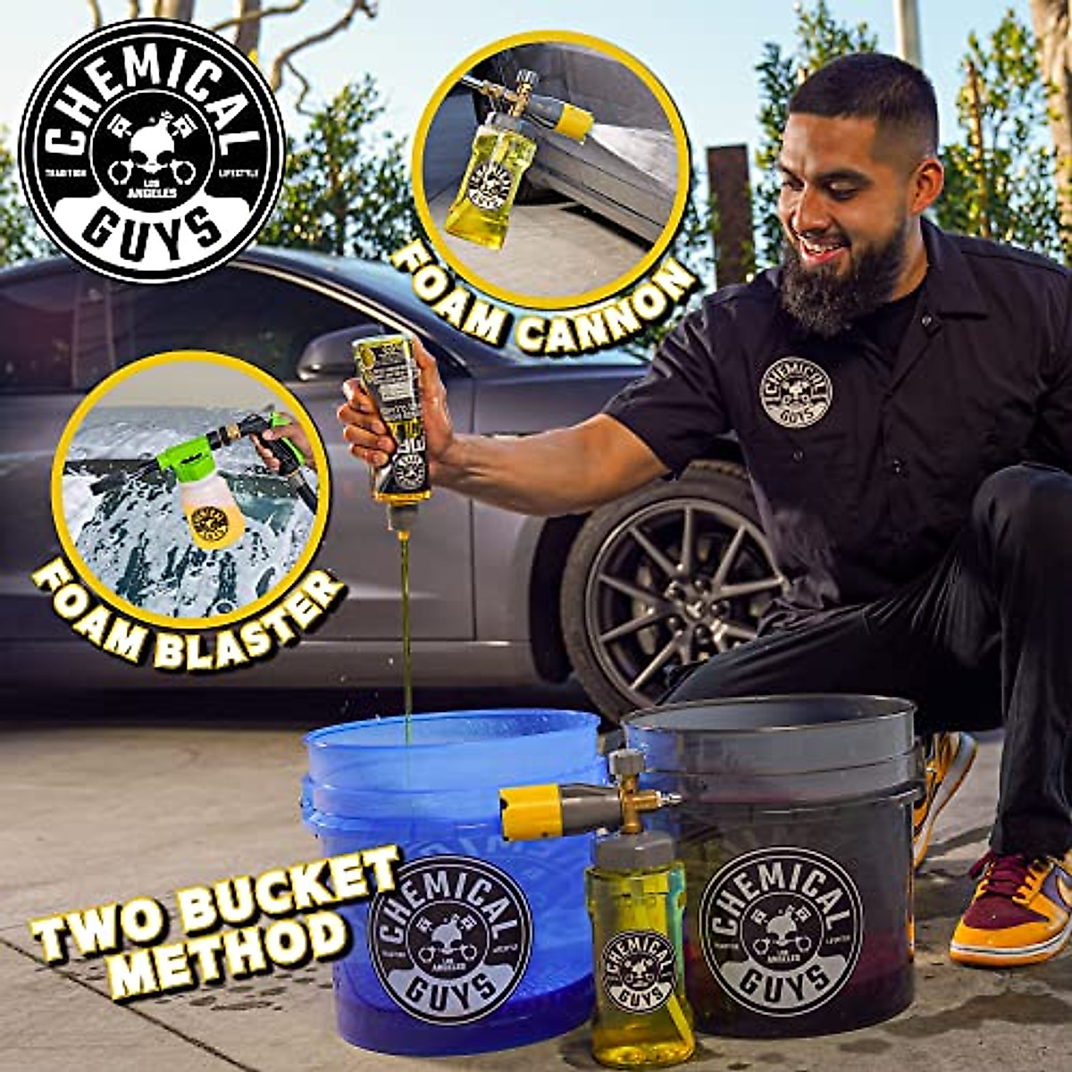 Chemical Guys CWS21364 Mr. Gold Foaming Car Wash Soap (Works with Foam Cannons, Foam Guns or Bucket Washes) Safe for Cars, Trucks, Motorcycles, RVs & More, 64 fl oz (Half Gallon), Pina Colada Scent