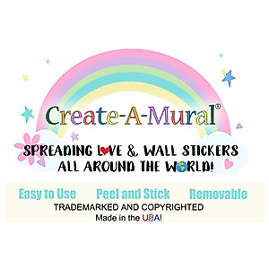 Create-A-Mural Construction Zone Sign Boys Wall Decals Wall Art Stickers for Bedroom Peel and Stick Kids Room Decor Nursery Toddler Teen Decorations Playroom Birthday Gift