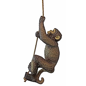 Design Toscano Makokou the Climbing Monkey Sculpture