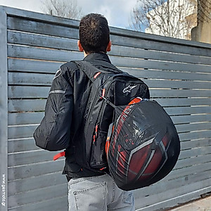 Alpinestars 3517-0402 Black/Red 25 Liter City Hunter Backpack