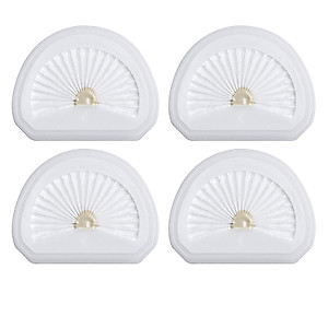 4Pack VLPF10 Replacement Filters Compatible with Black and Decker Hand Vacuum Filter Model # HLVA320J00 HLVA315j & N575266