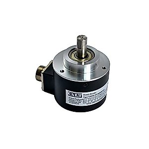 58mm Outer Diameter 10mm Optical Incremental Rotary Encoder 1024ppr 5-26V pushpull with Socket