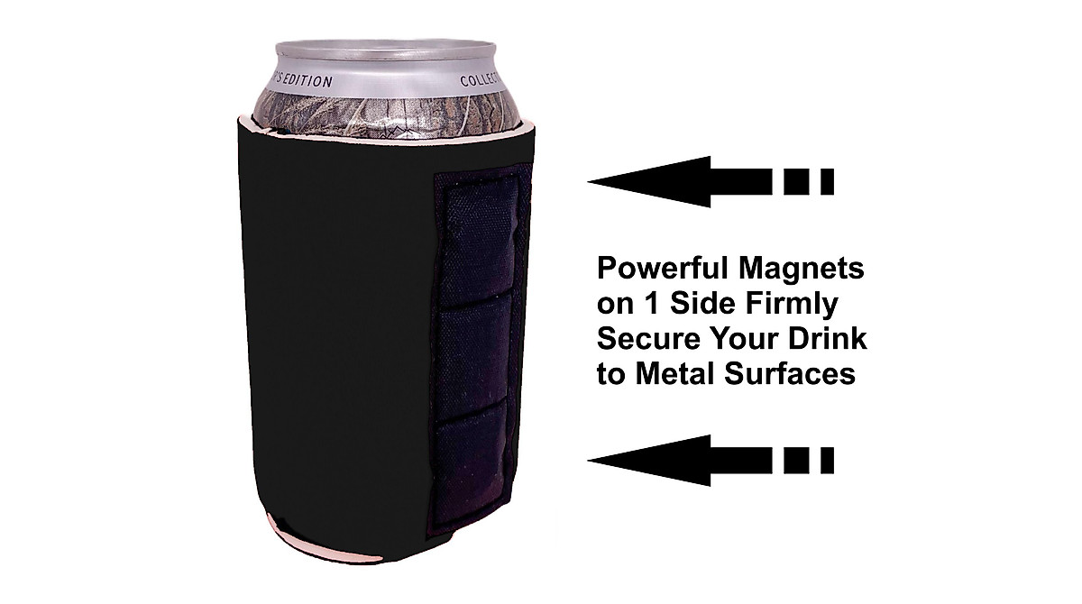 Blank Magnetic Can Coolie (6 Pack) - Keep Drinks Cold & Hands Dry