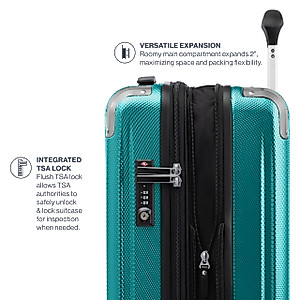 Travelpro Pathways 3 Hardside Expandable Luggage, 8 Spinner Wheels, Lightweight Hard Shell Suitcase, Carry On 21 Inch, Kayak