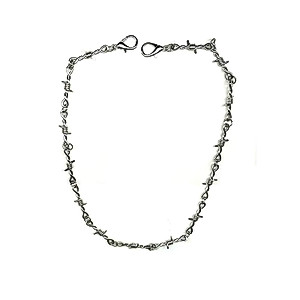 MGGFBLEY Punk Accessories Jewelry Aesthetic Goth Alt Emo Grunge Gothic Indie Necklace Chain for Men Women