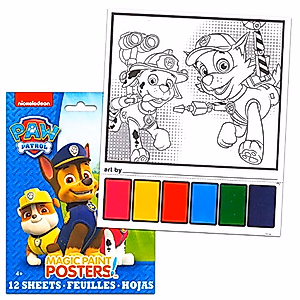 Paw Patrol Mini School Backpack For Kids ~ 3 Pc Bundle With 11" Paw Patrol School Bag, Painting Activity Pack, And Stickers | Paw Patrol School Supplies For Toddler Boys And Girls