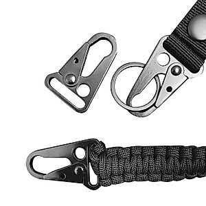 GearHill Metal Rifle Sling Clips, Snap Hooks Heavy Duty HK Clips Tactical Universal Clip for Rifle Paracord Clips