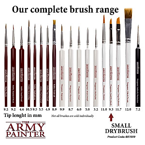 The Army Painter Wargamer: Small Drybrush - Hobby Miniature Model Paint Brush with Synthetic Toray Hair - Model Brushes & Miniature Paint Brushes for Miniature Painting The Army Painter Paint Set