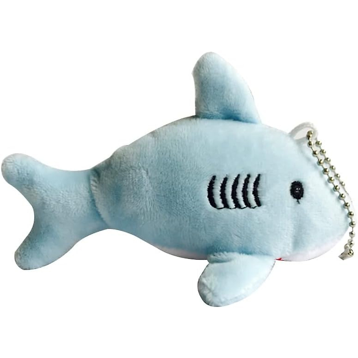 Galepromot Blue 12cm Cute Shark Plush Stuffed Hanging Doll Key Chain Pendant Bag Decor,Plush Figure Toys Car Keychains Car Accessories