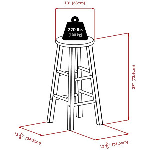 Winsome Wood Element Bar Stools, 2-Pc Set, Espresso