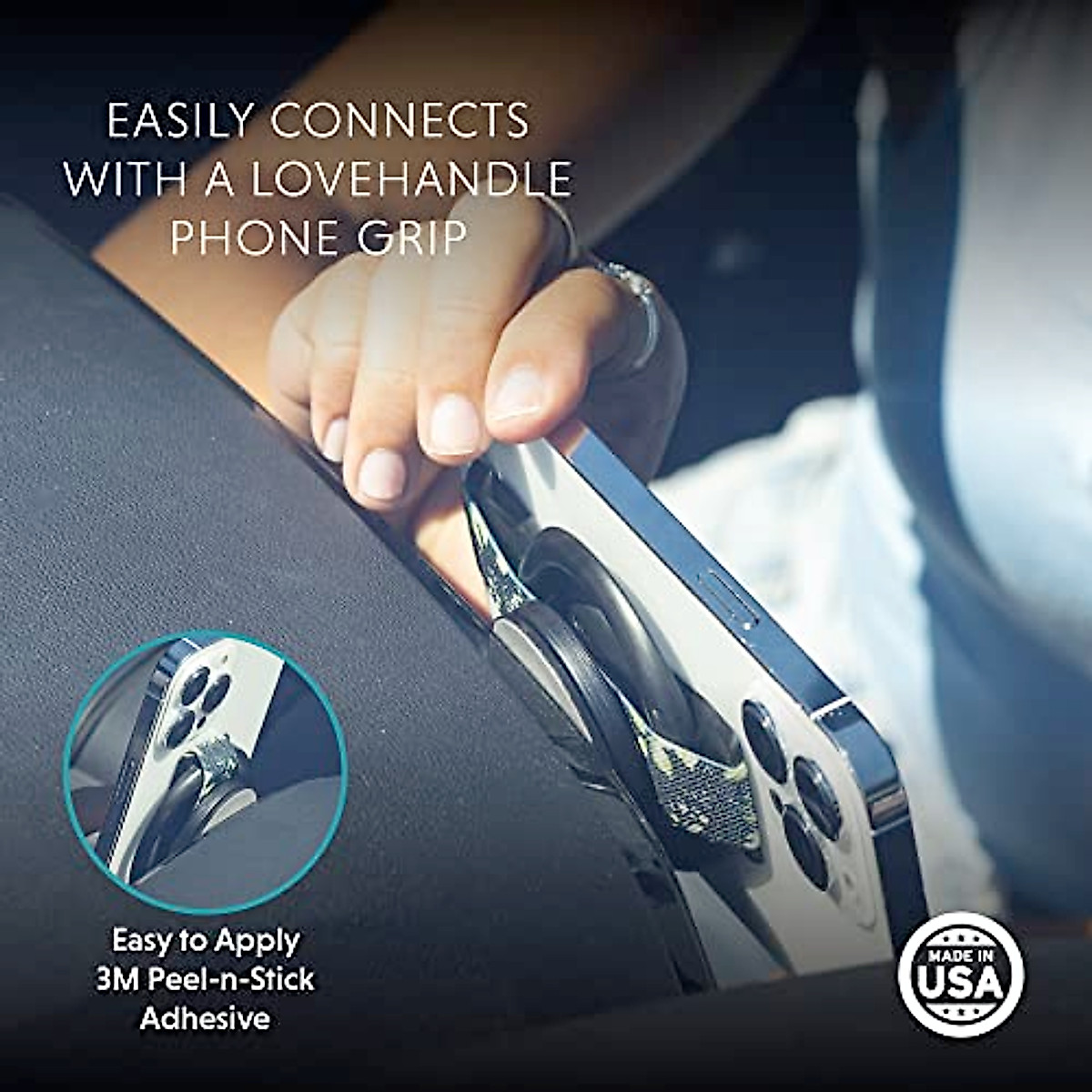 LOVEHANDLE 360 Universal Swivel Phone Mount - Car Mount - Phone Holder